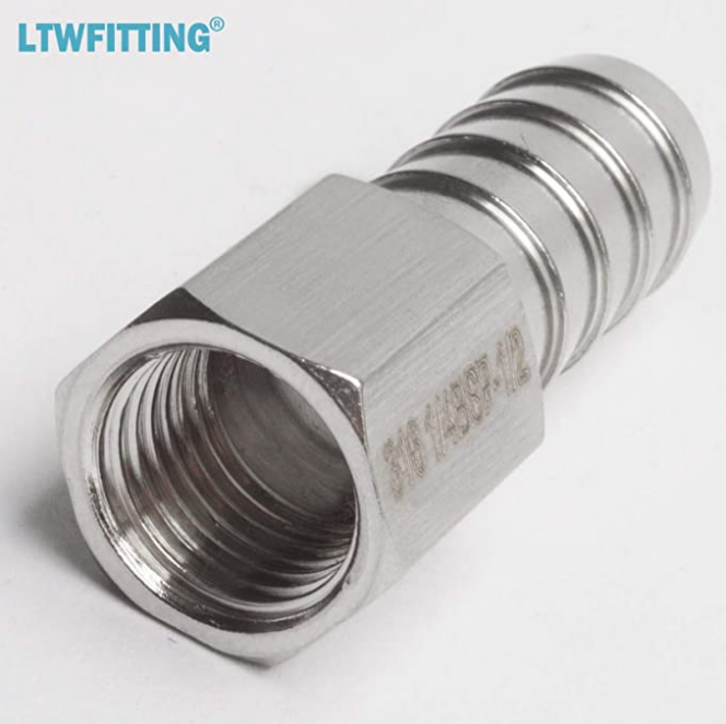 LTWFITTING Verbindungsstück / Adapter aus Edelstahl 316 BSP 1/4 Zoll I ... LTWFITTING Verbindungsstück / Adapter aus Edelstahl 316 BSP 1/4 Zoll I ...